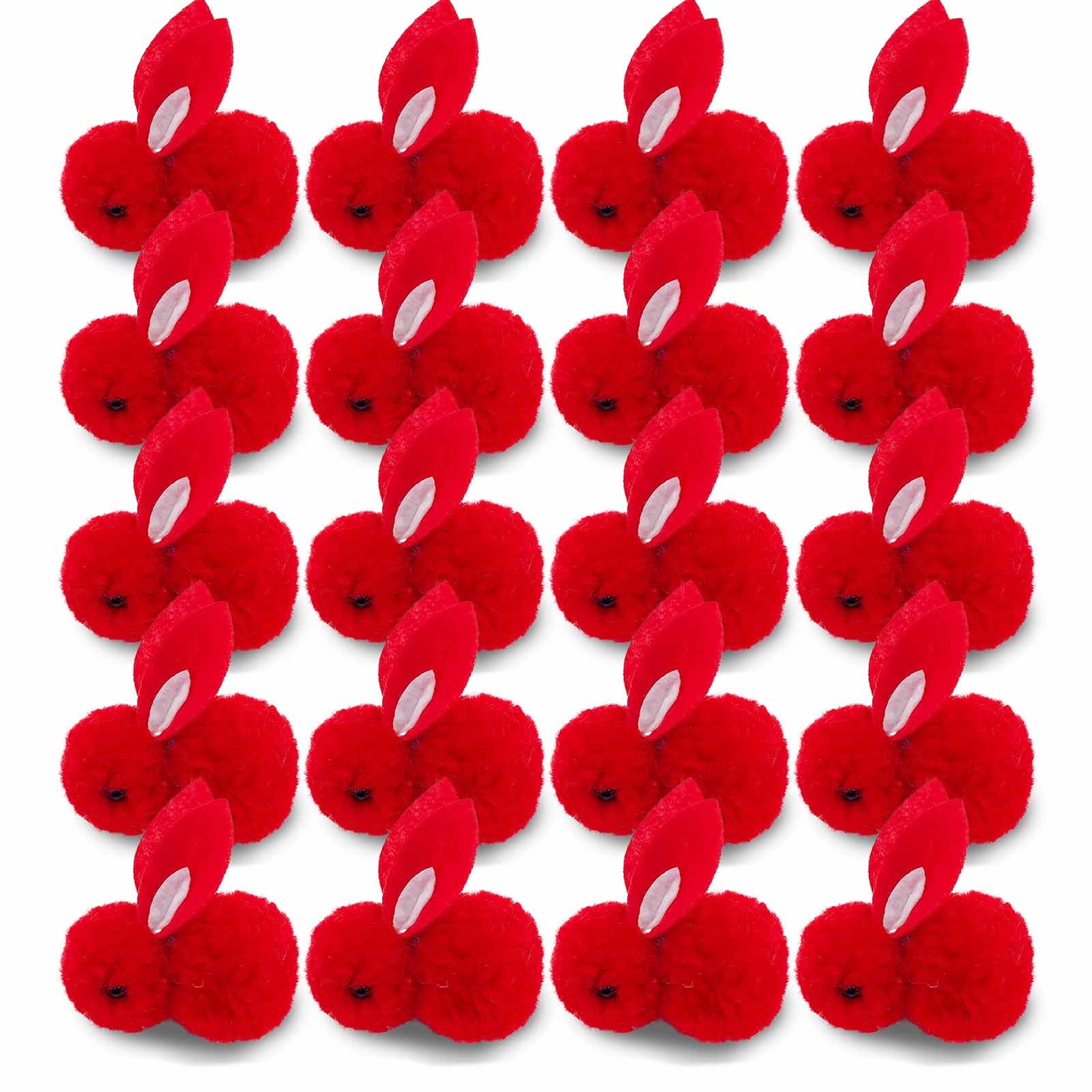 dajkiuy 20 Pieces Mini Plush Rabbit Tiny Joint Rabbit 2 Inch Small ...