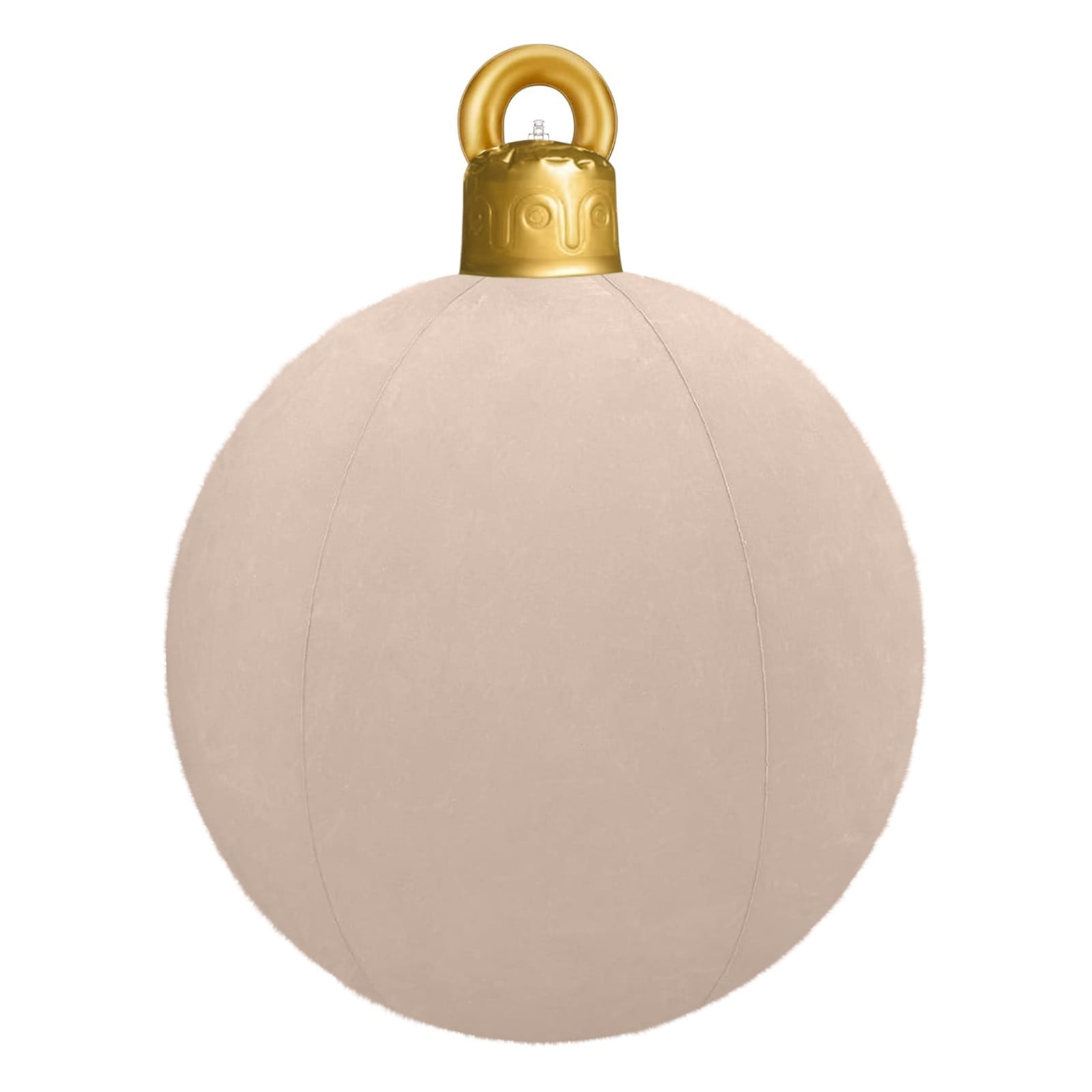 dajkiuy 24" Velvet Christmas Inflatable Ball Ornament, Giant Xmas ...