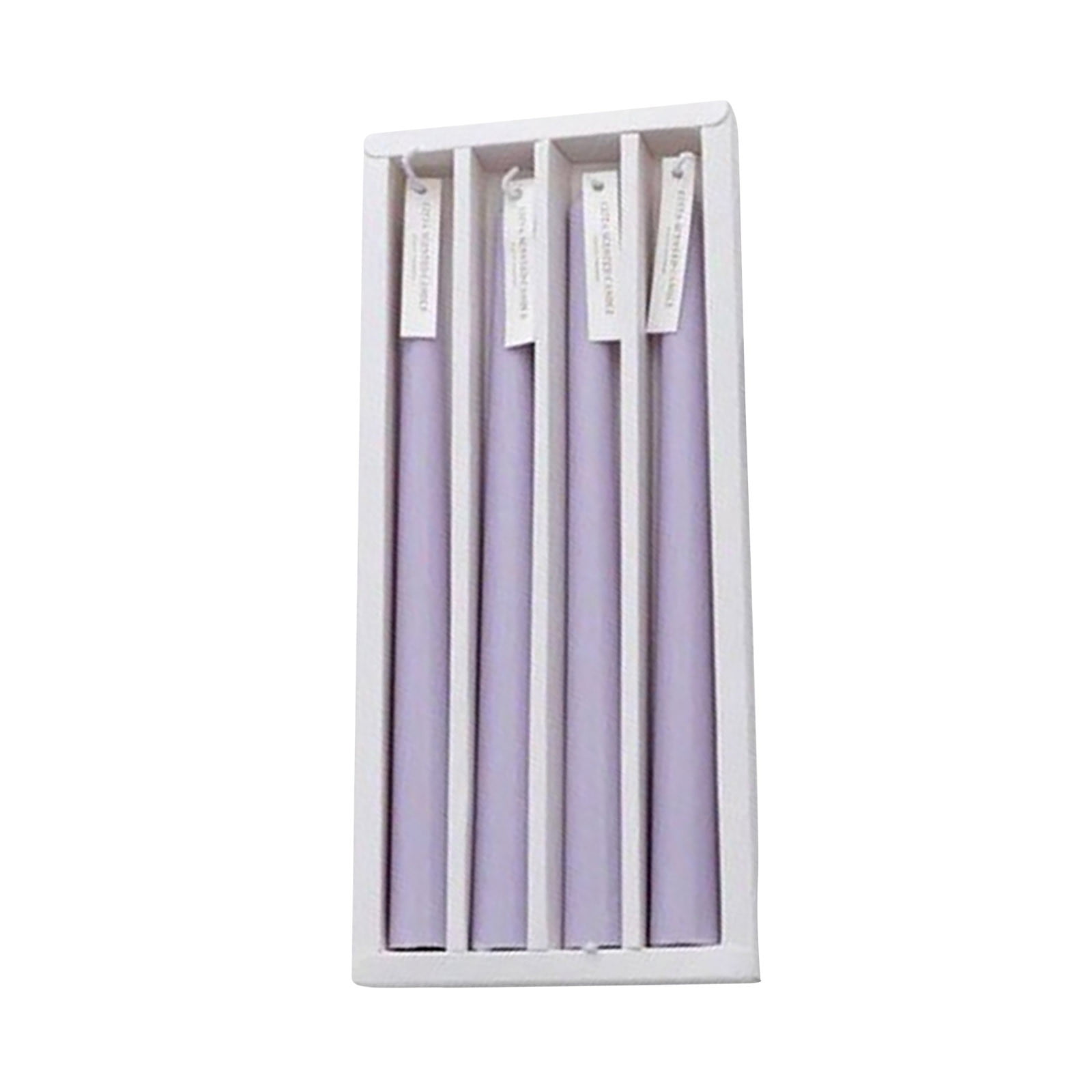 dajkiuy 4 Pack 10" Tall Purple Taper Candles,Christmas Taper Candles ...
