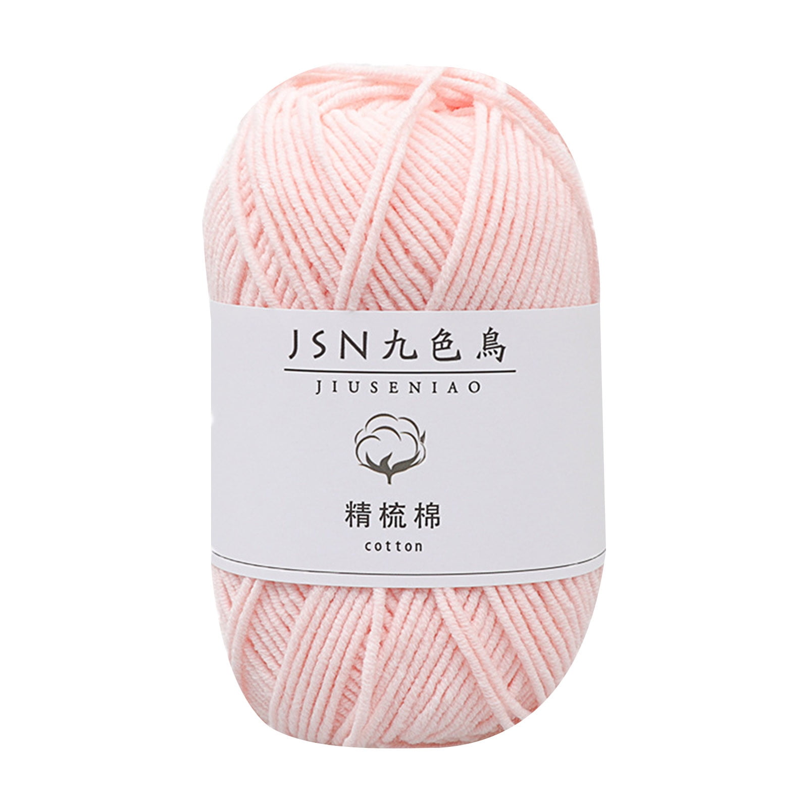 dajkiuy 4 Skeins Soft Milk Cotton Yarn Assorted Colors Crochet Yarn ...