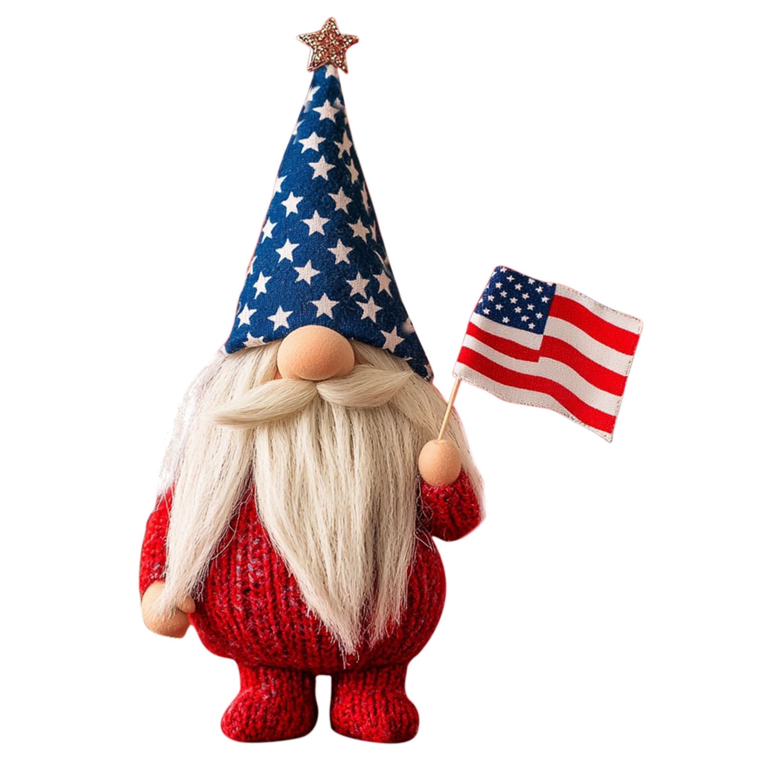 dajkiuy 4th of July Gnomes Plush Decorations，Handmade Patriotic Gnome ...