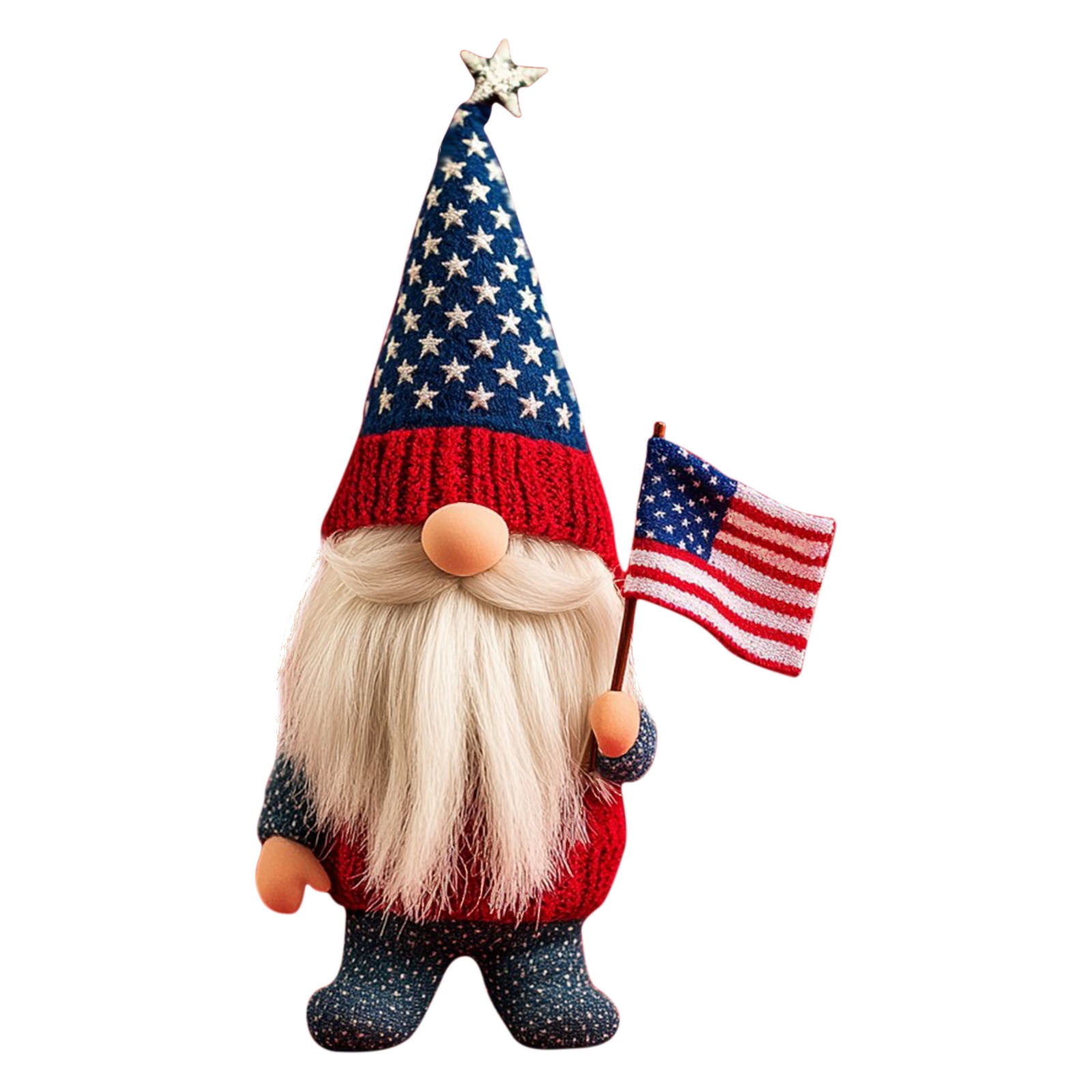 dajkiuy 4th of July Gnomes Plush Decorations，Handmade Patriotic Gnome ...