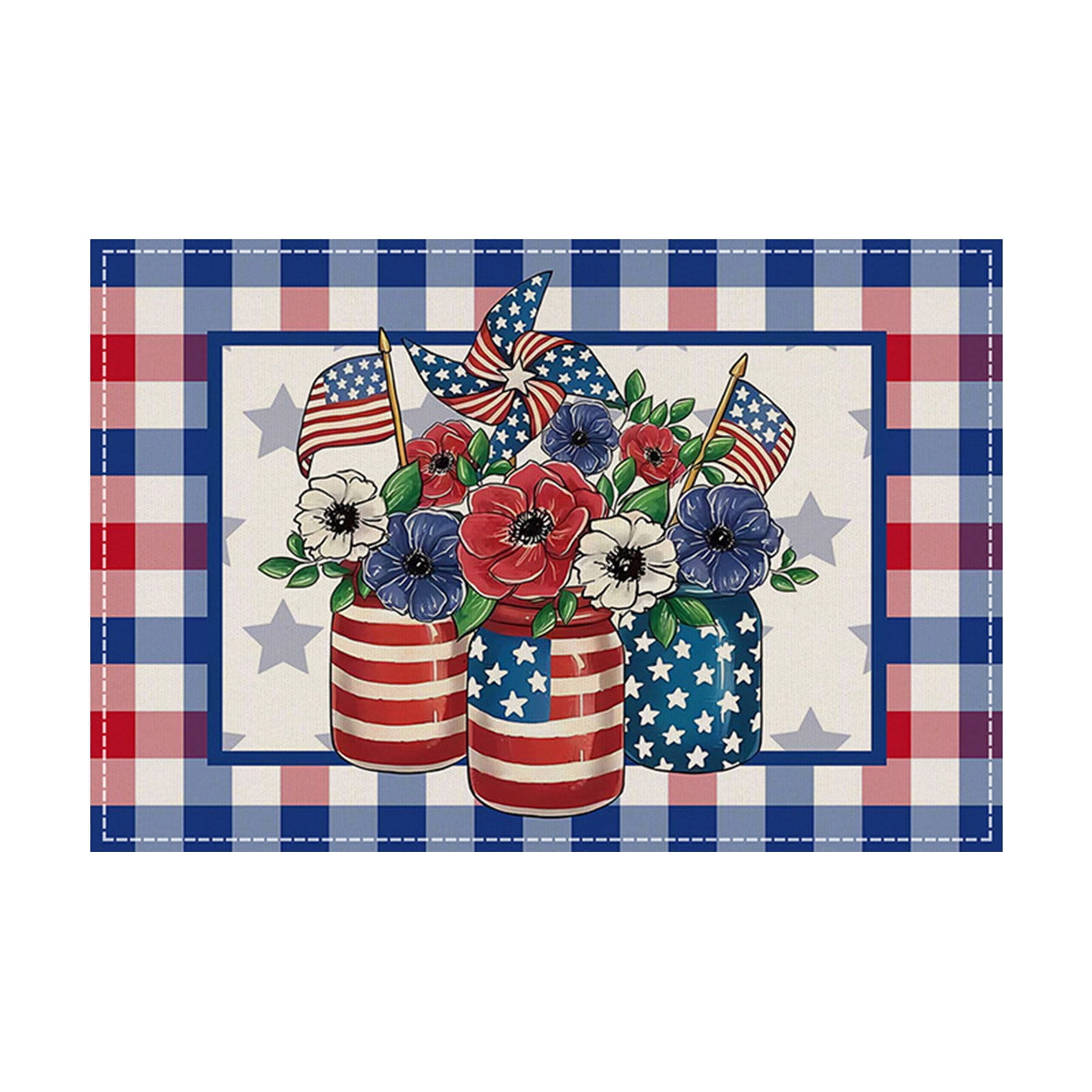 dajkiuy 4th of July Placemats,Independence Day Tables Mats,Patriotic ...