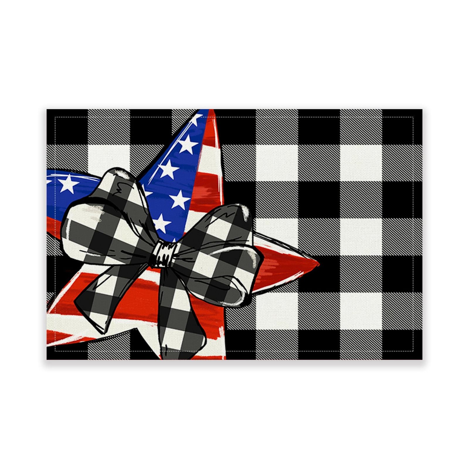 dajkiuy 4th of July Placemats,Independence Day Tables Mats,Patriotic America Memorial Day ...