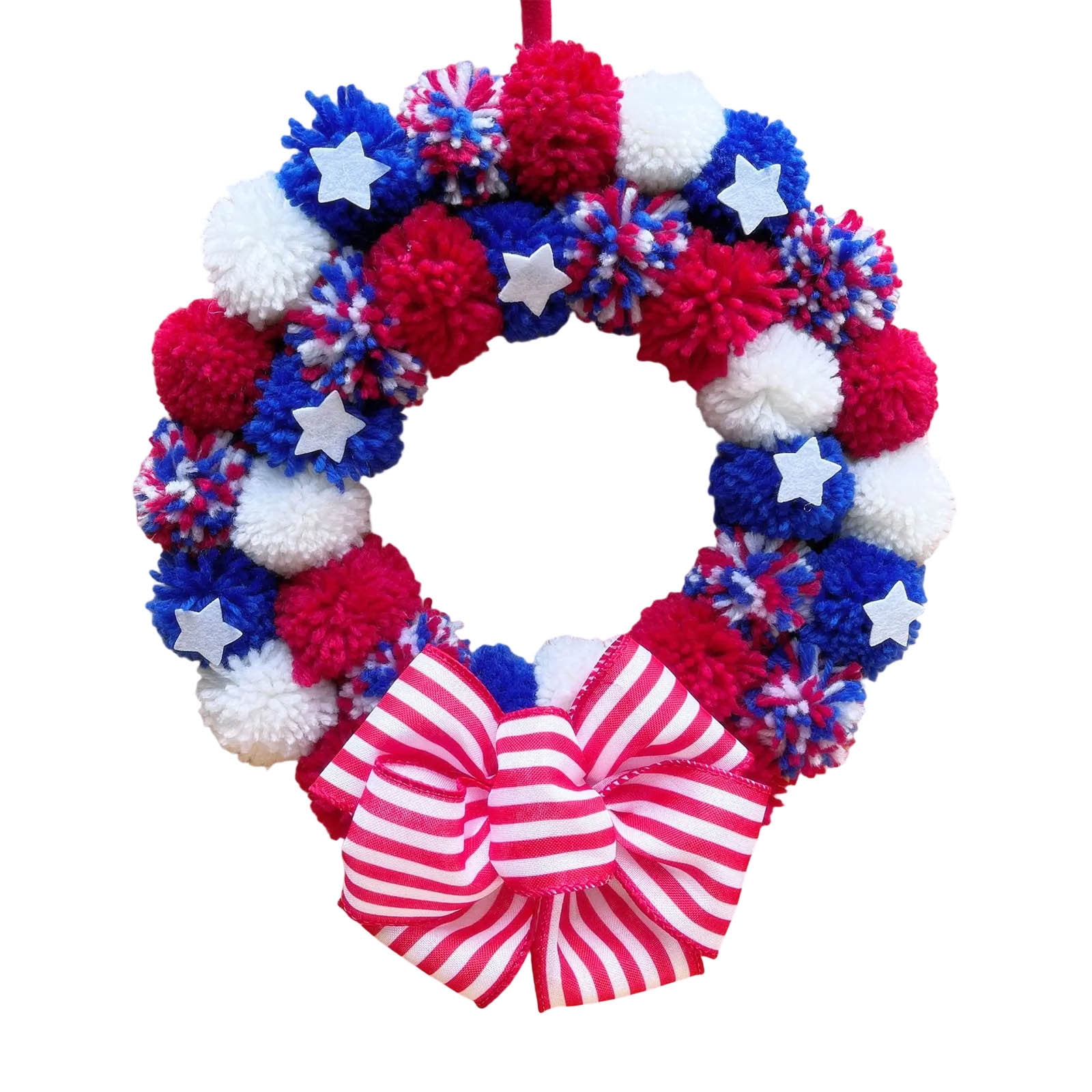 dajkiuy 4th of July Wreath Patriotic Wreath Independence Day Wreath for ...
