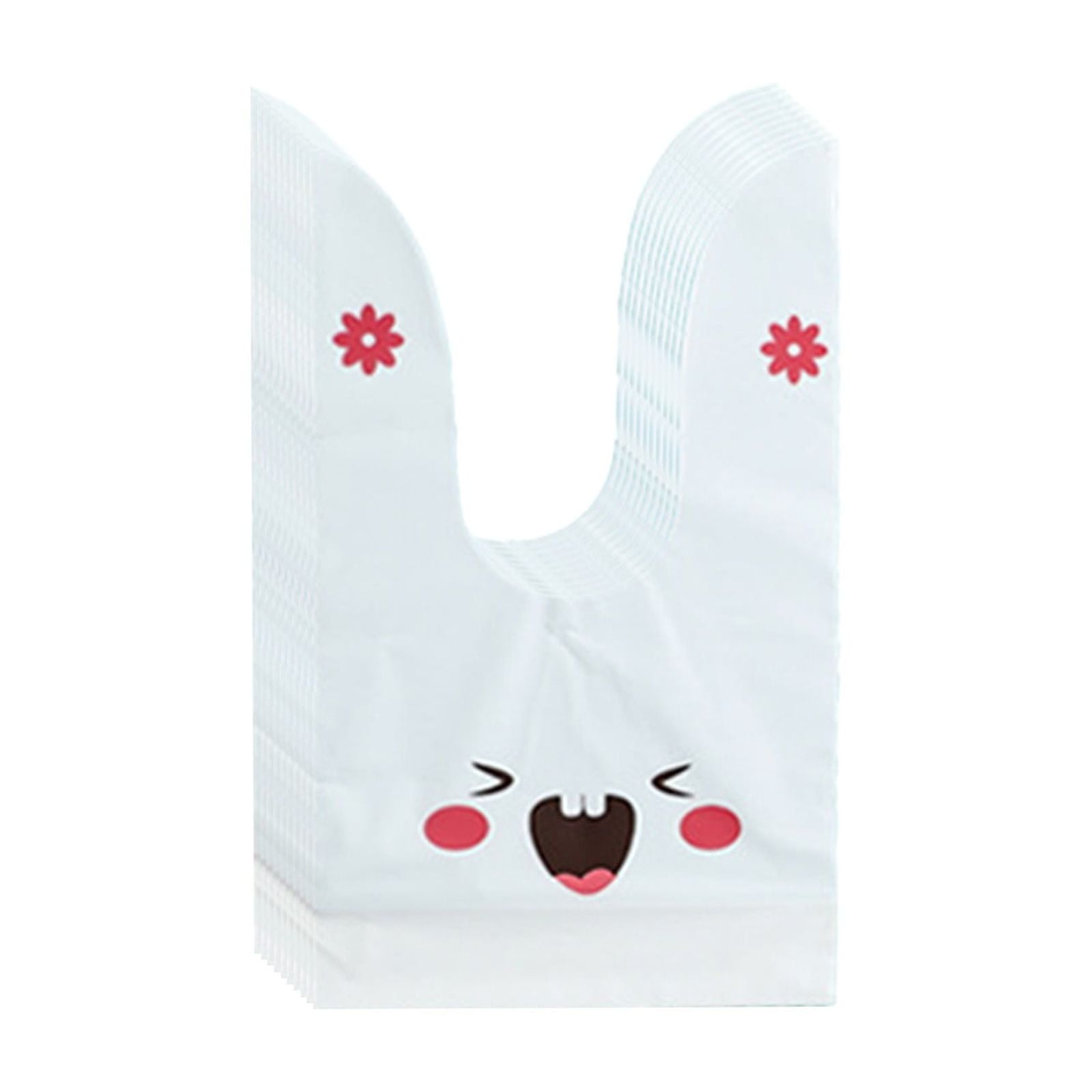 dajkiuy 50 Pieces Easter Candy Bags - Rabbit Long Ear Treat Bags ...