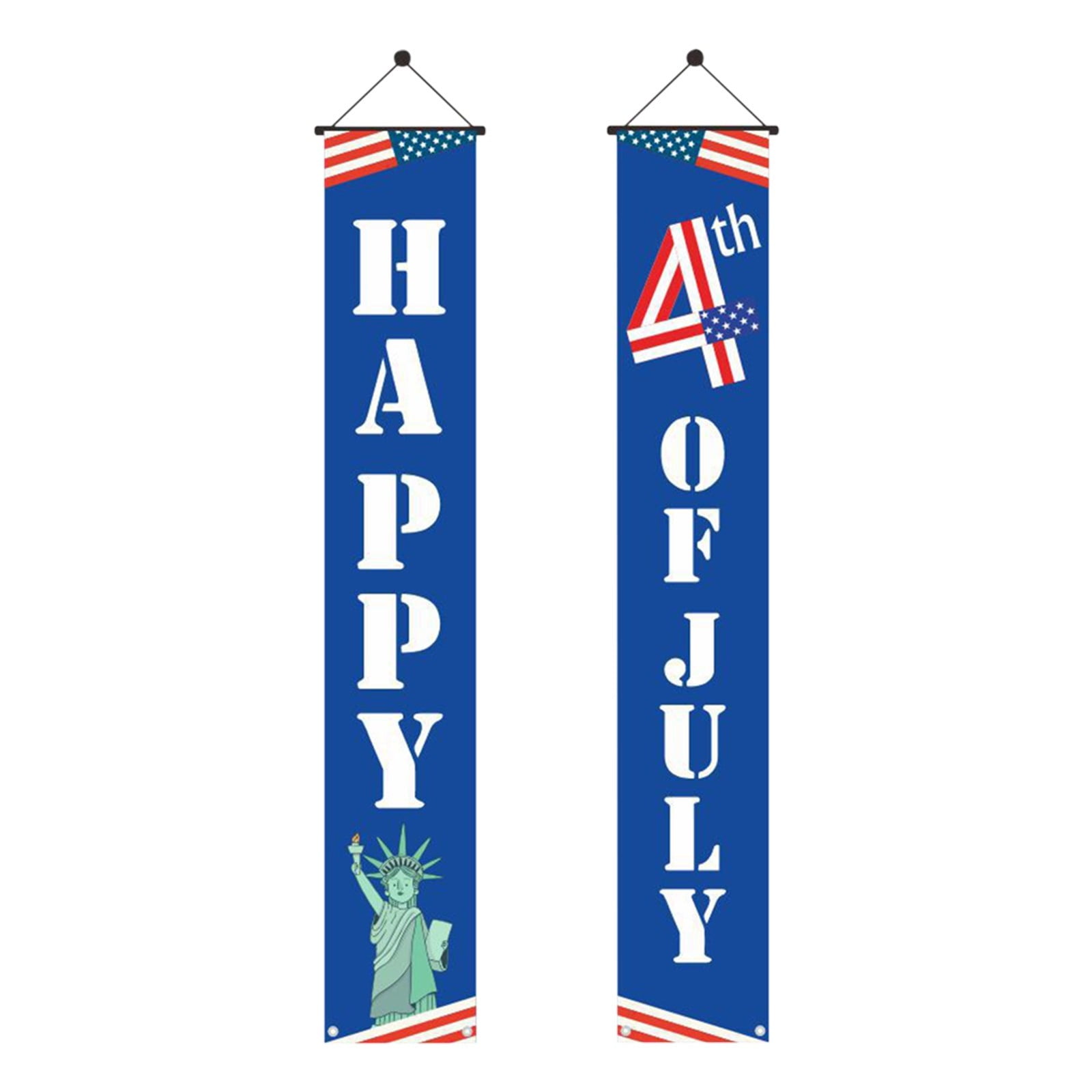 dajkiuy American Flag Patriotic Soldier Porch Sign Banners,Patriotic ...