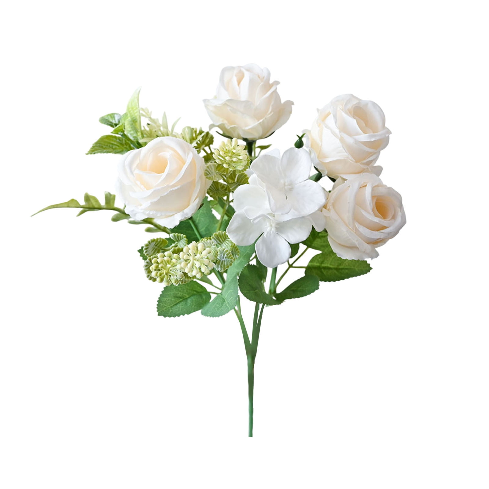dajkiuy Artificial Roses with Stems, 12.3 inch Realistic Roses ...