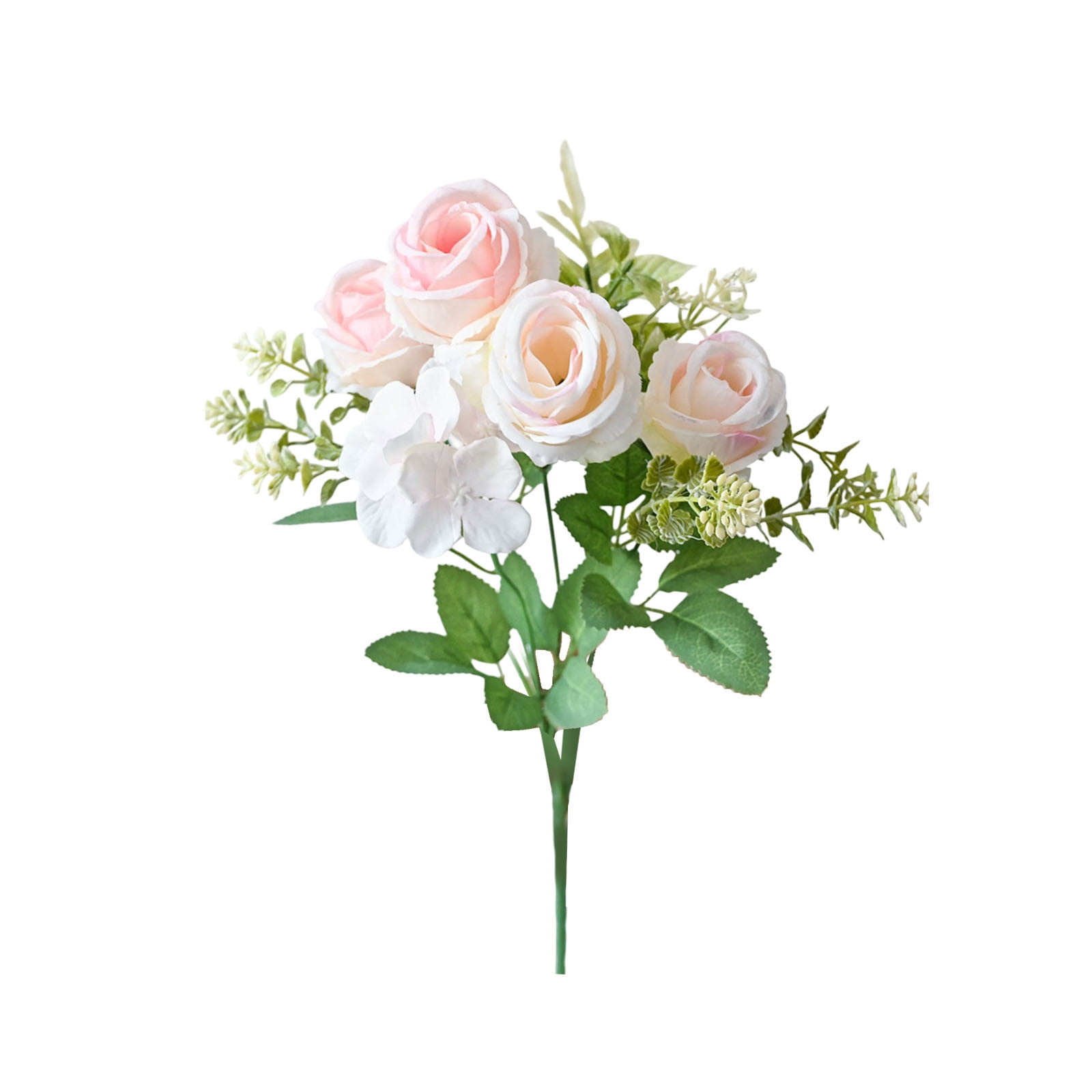 dajkiuy Artificial Roses with Stems, 12.3 inch Realistic Roses ...