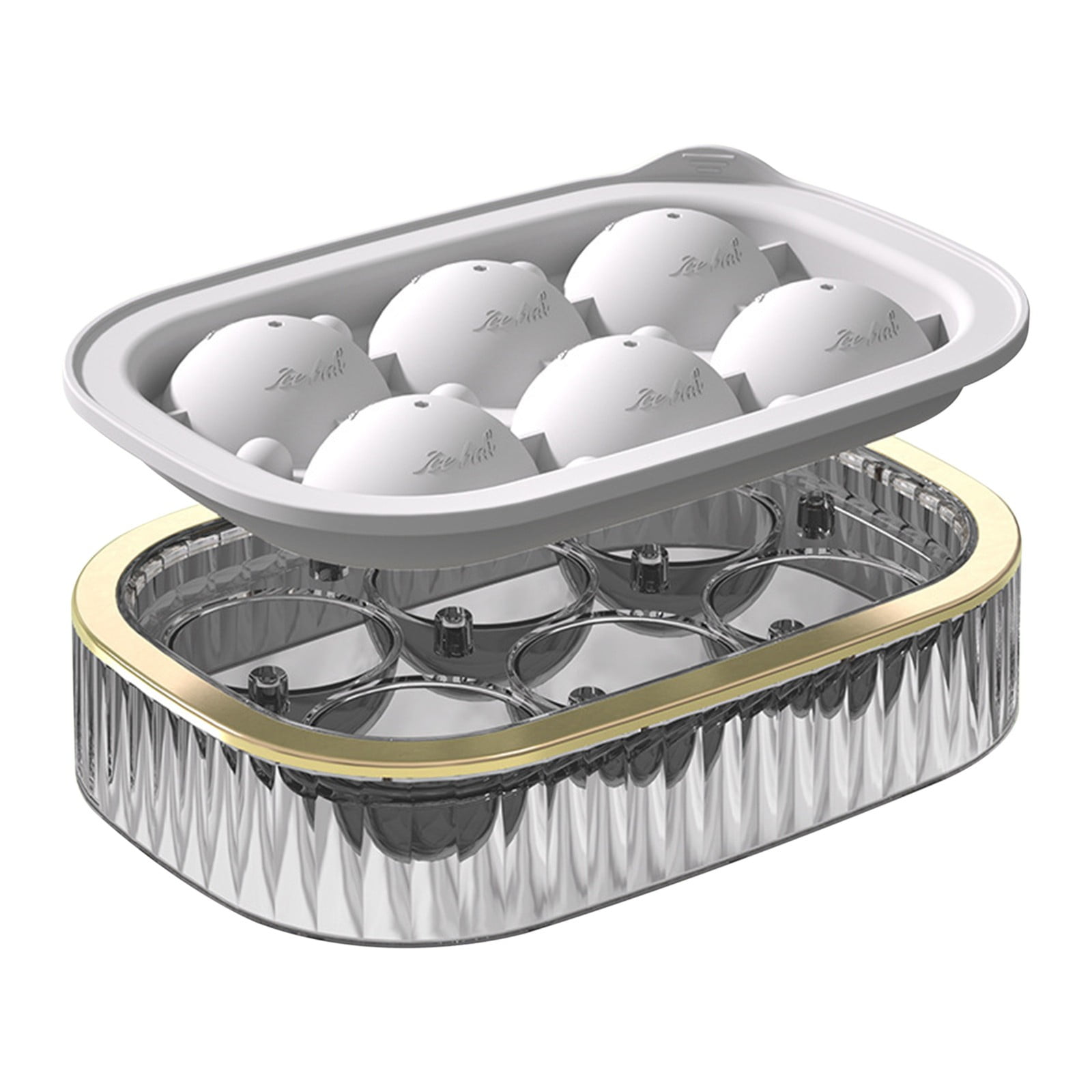 dajkiuy 2023 New Ice Cubes Maker,6 Hole Ice Cubes Molds Ice Box Small ...