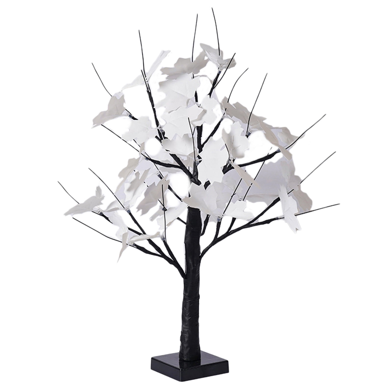 dajkiuy Clearance 24Inch Fall Tree Lighted Maple Tree,24 LED ...