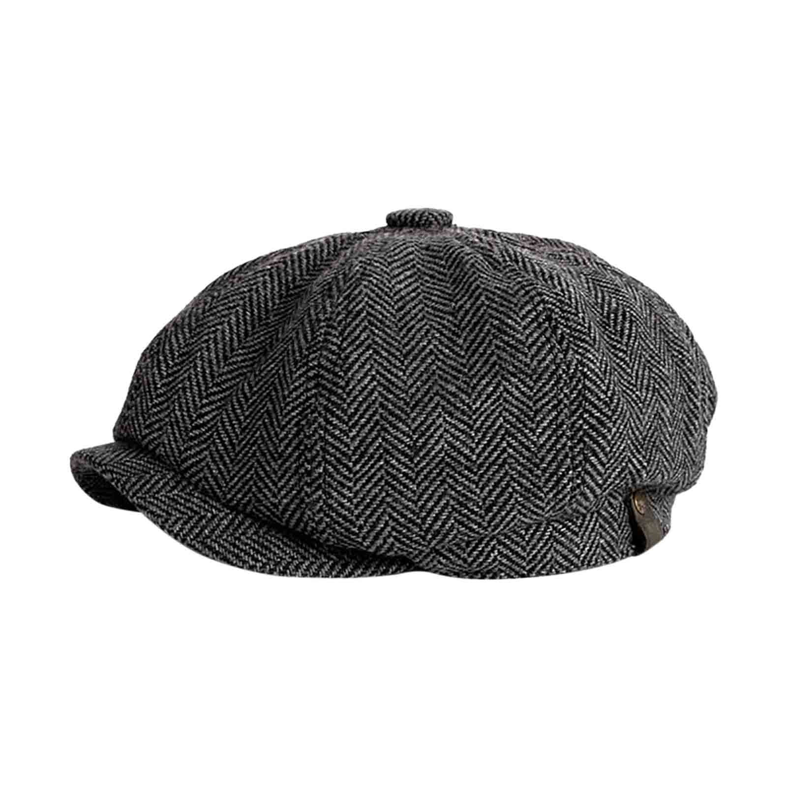 dajkiuy Beret Caps Octagonal Newsboy Cap,Men Vintage Painter Beret Hats ...