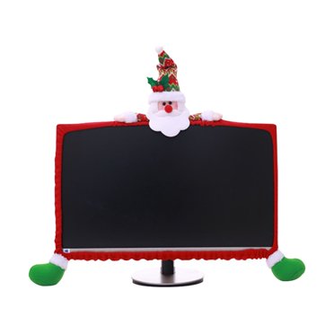 ifundom Elastic Computer Monitor Cover Rosy Polyester for Home Use 2Pcs ...