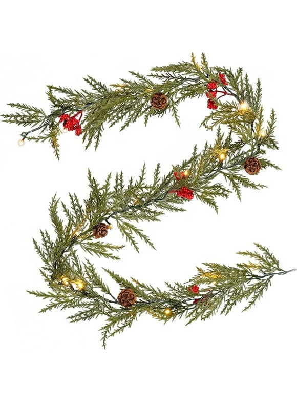 Flocked Christmas Garlands in Christmas Garlands - Walmart.com