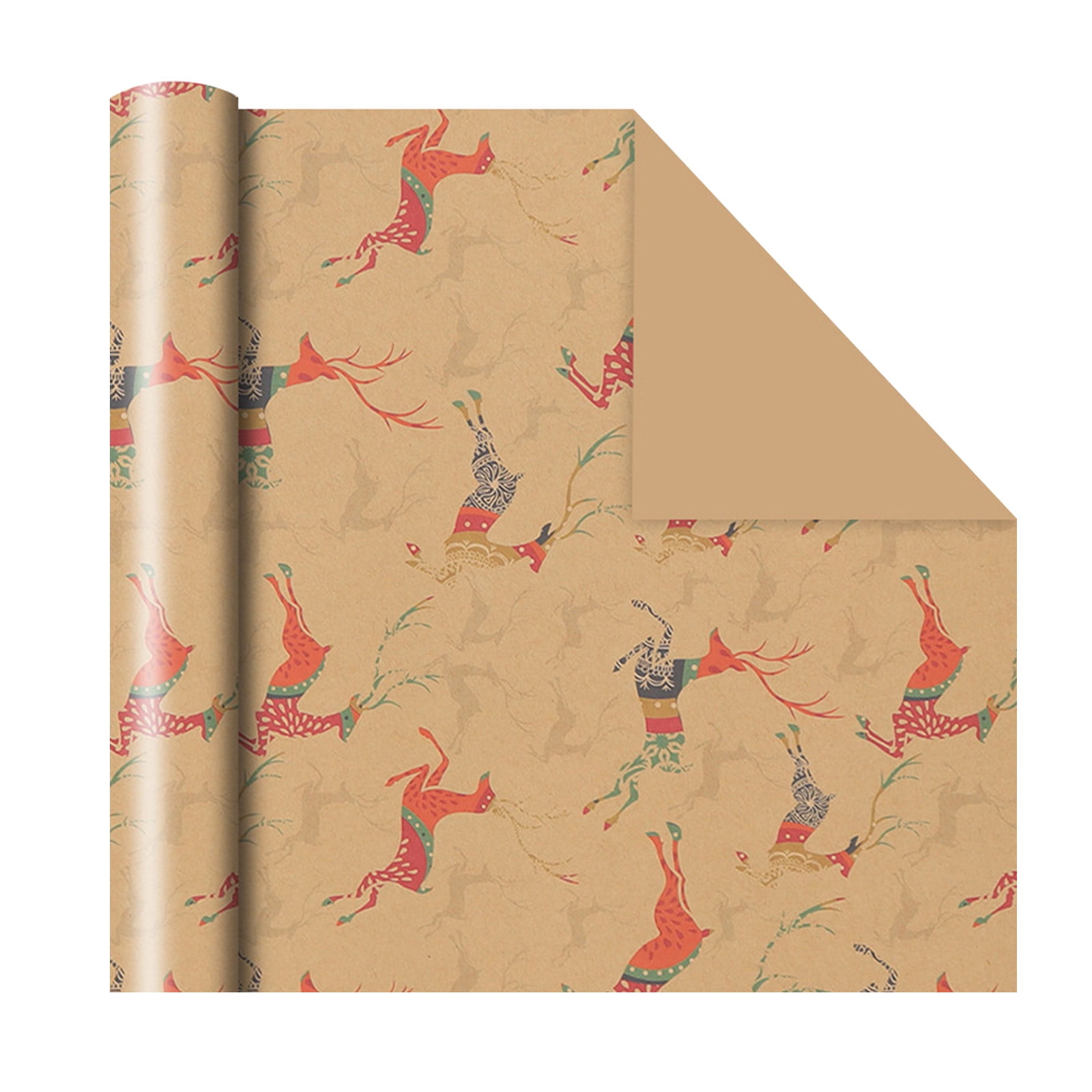 dajkiuy Clearance Christmas Wrapping Paper Roll - Mini Roll 20" X 30 ...