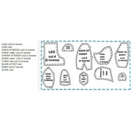 Hot Sale！10 Pcs Memory Bear Acrylic Template Ruler Set 10 inch,with ...