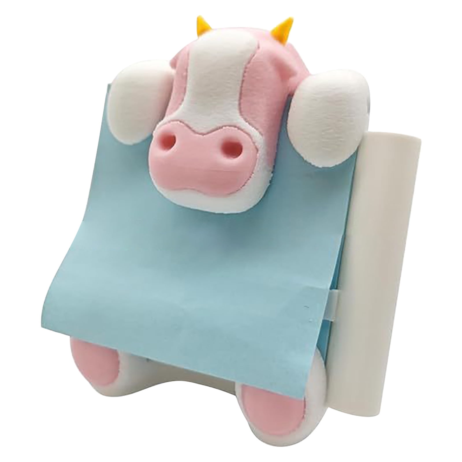 dajkiuy Clearance Cute Cow Sticky Note Holder Pop-up Note Dispenser ...