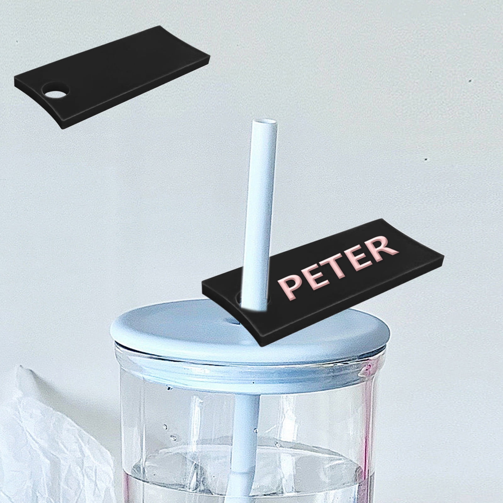 dajkiuy Clearance DIY Personalized Name Tag Silica Gel Nameplate For ...
