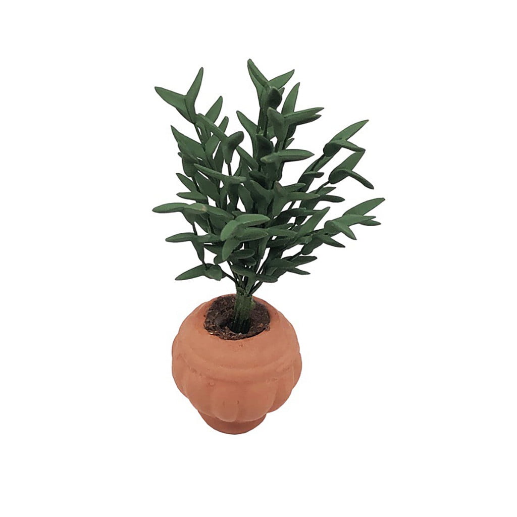 dajkiuy Clearance Dollhouse Plant Miniature Bonsai Plant Dollhouse Mini ...