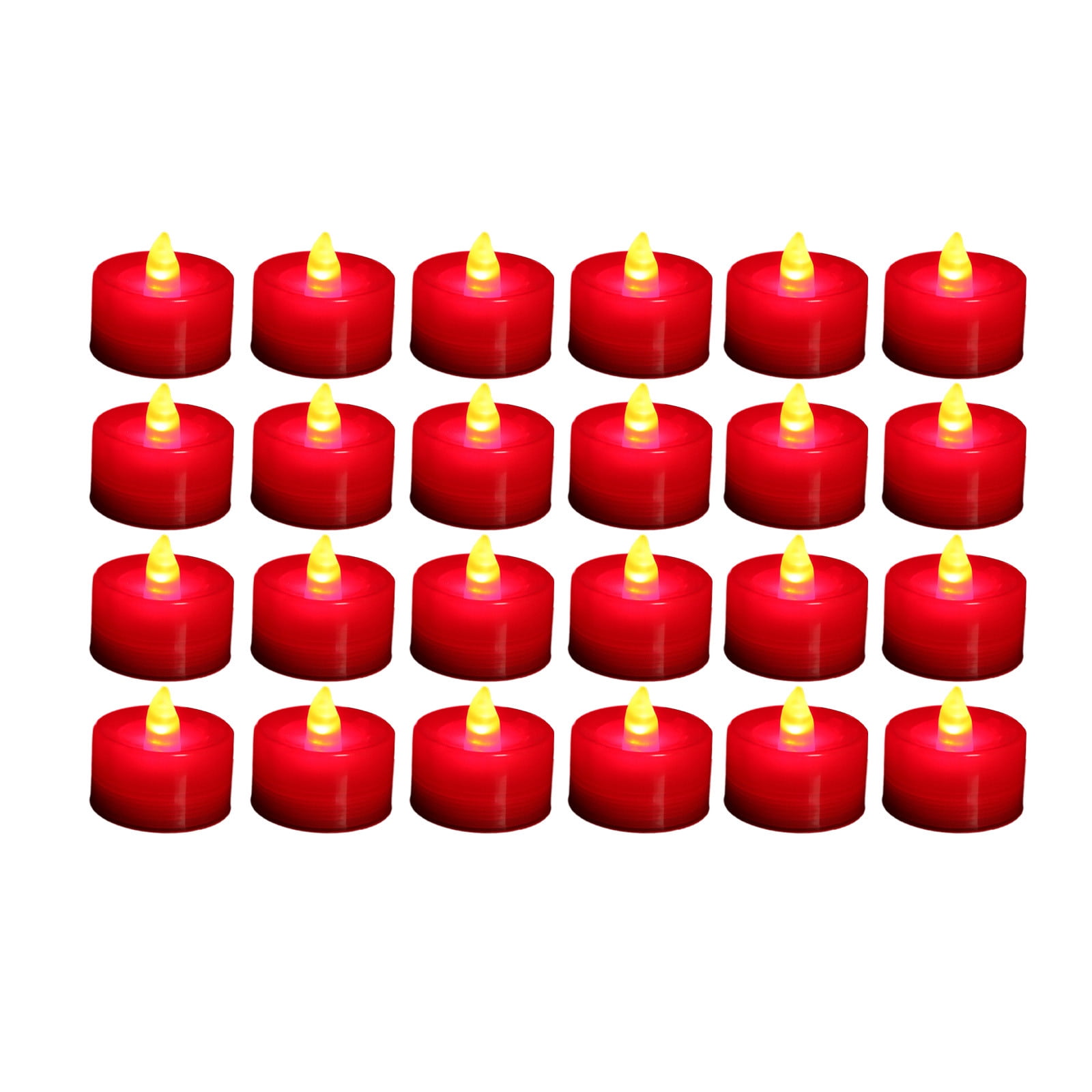 dajkiuy Flameless Votive Candles,Flameless Flickering Electric Fake ...