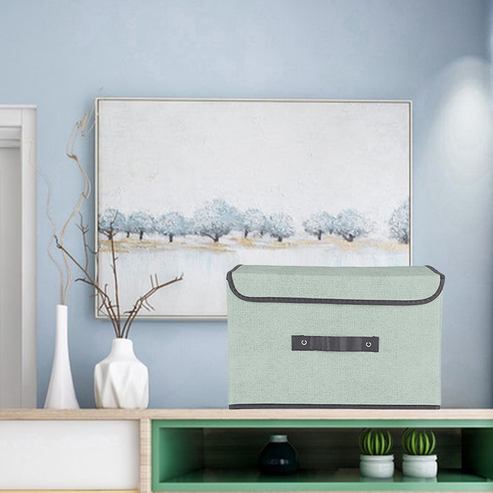 dajkiuy Foldable Storage Box With Lid Fabric Storage Box With Lid ...