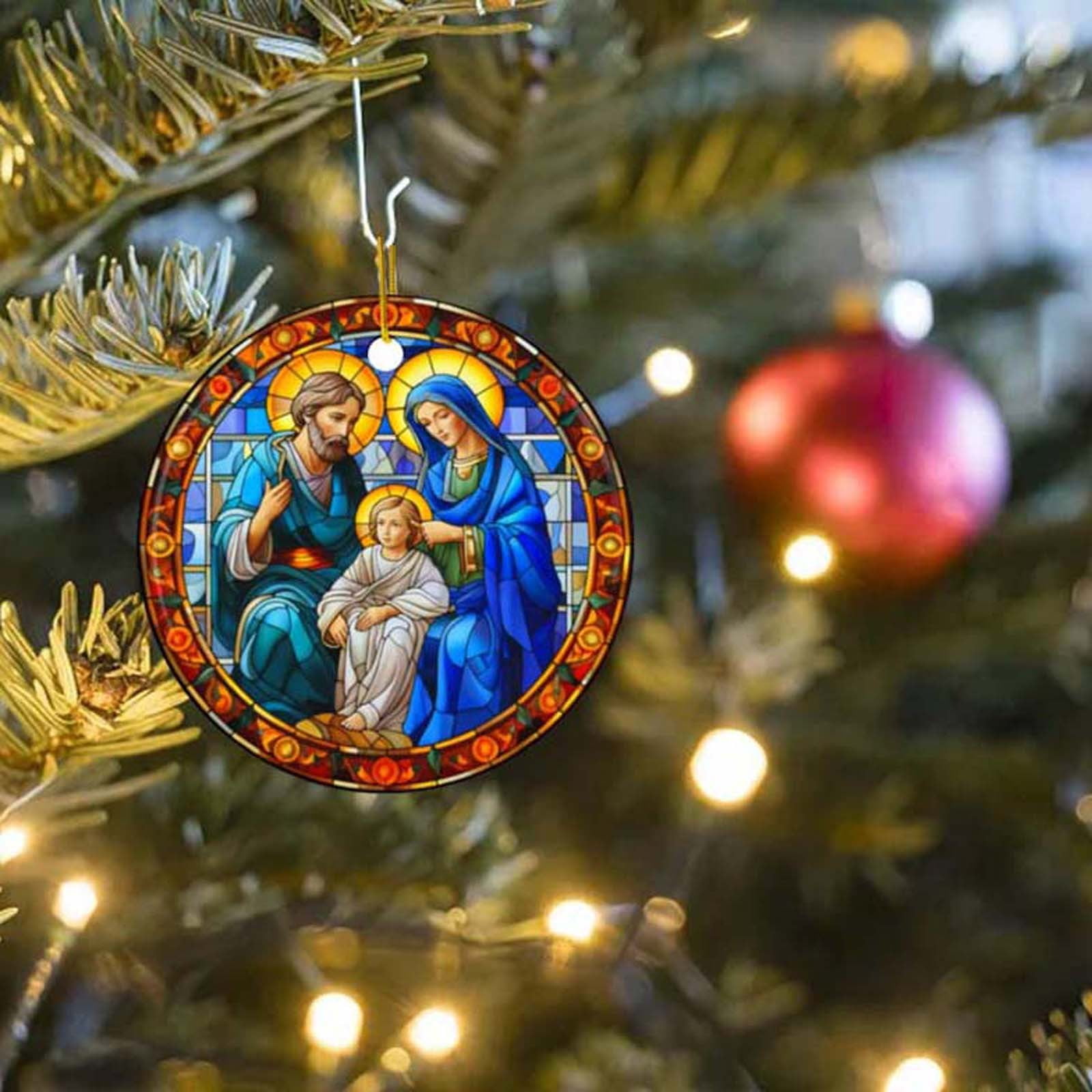 dajkiuy Clearance Nativity Ornaments for Christmas Tree,Christmas ...