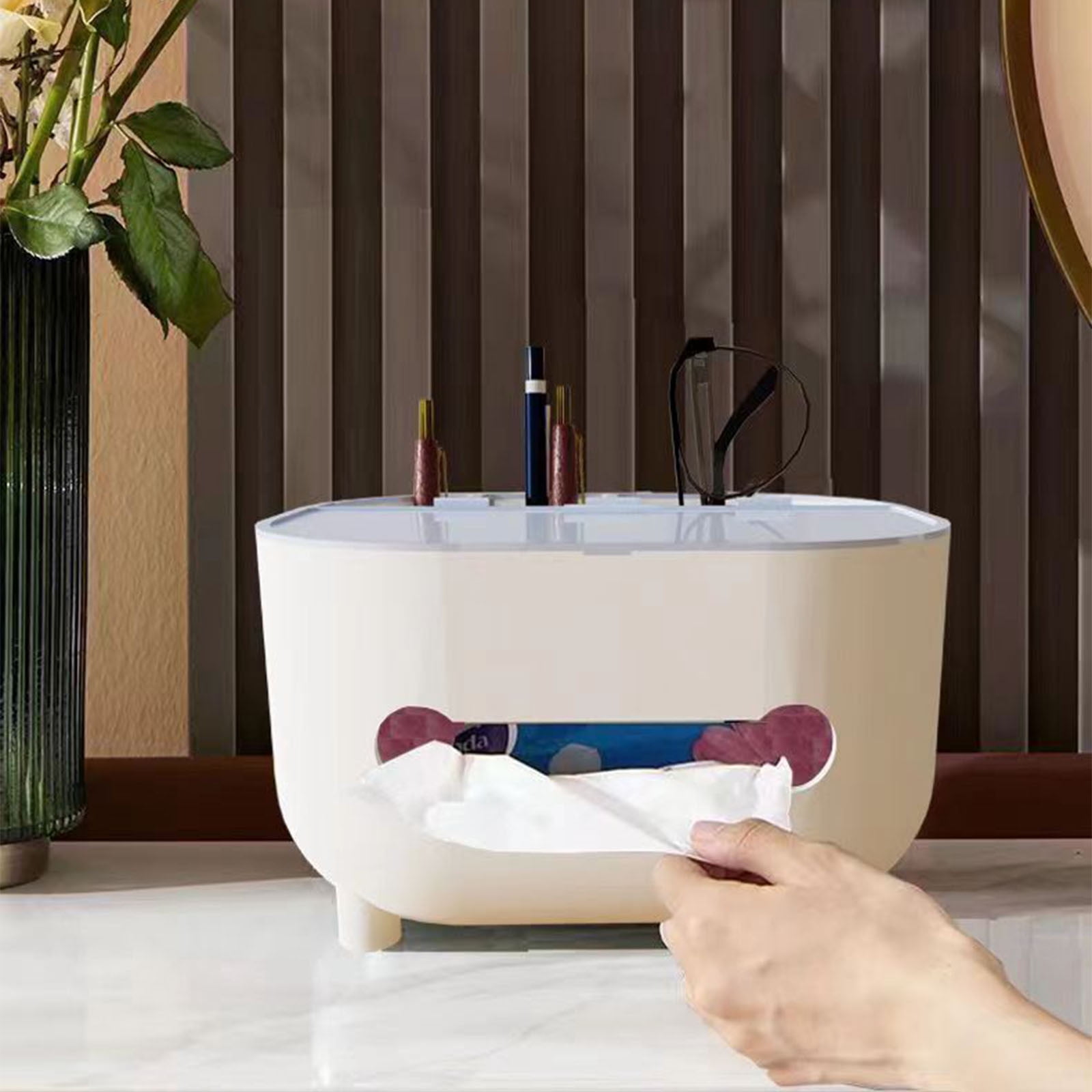 dajkiuy Clearance Tissue Box Organizer Cover Holder with Storage Napkin ...