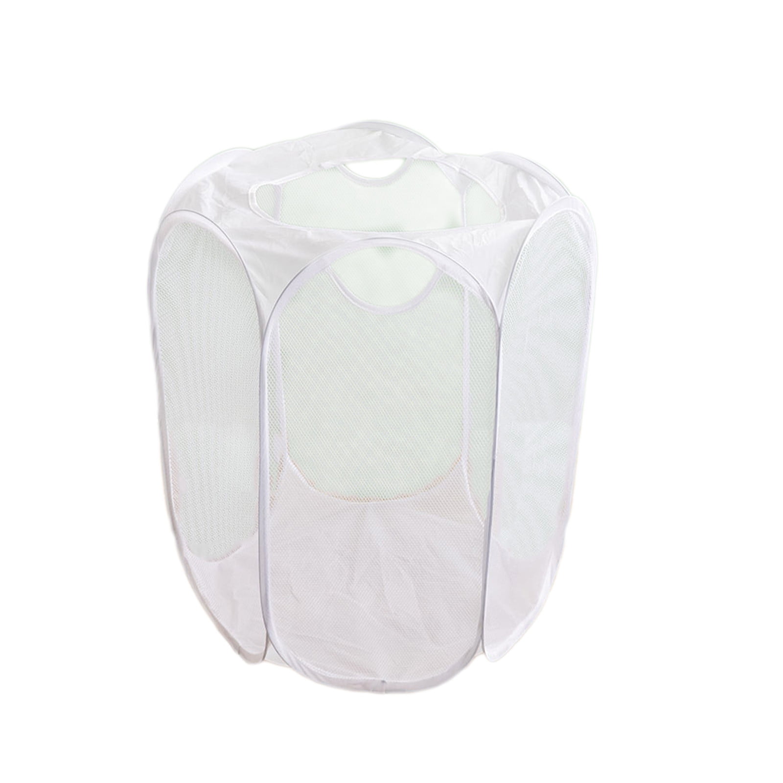 dajkiuy Collapsible Laundry Basket,Handy Laundry Collapsible Mesh Pop ...
