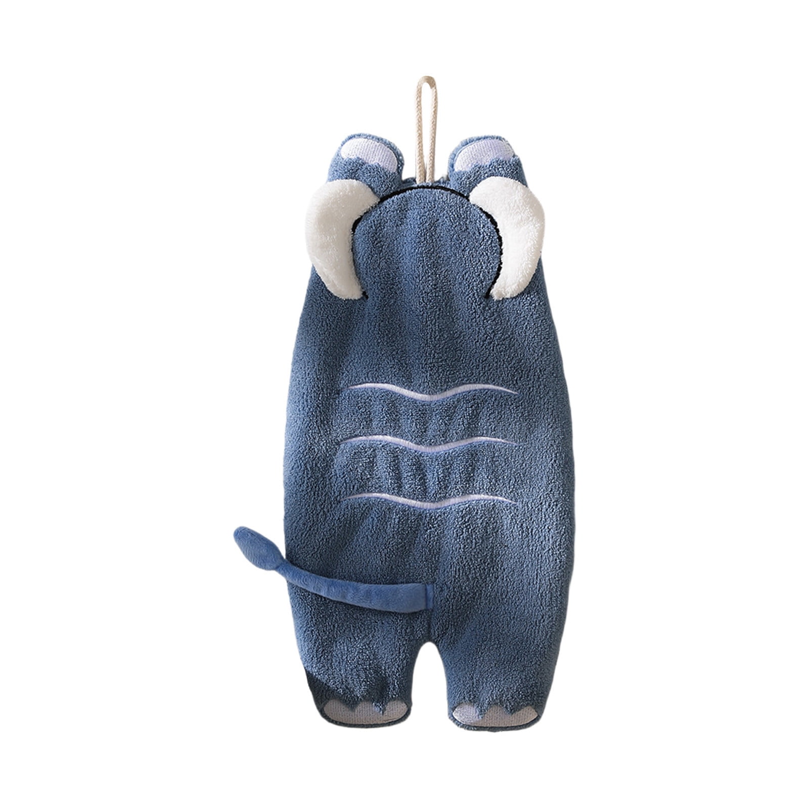 dajkiuy Cute Hand Towels with Hanging Loop, Coral Fleece Absorbent ...