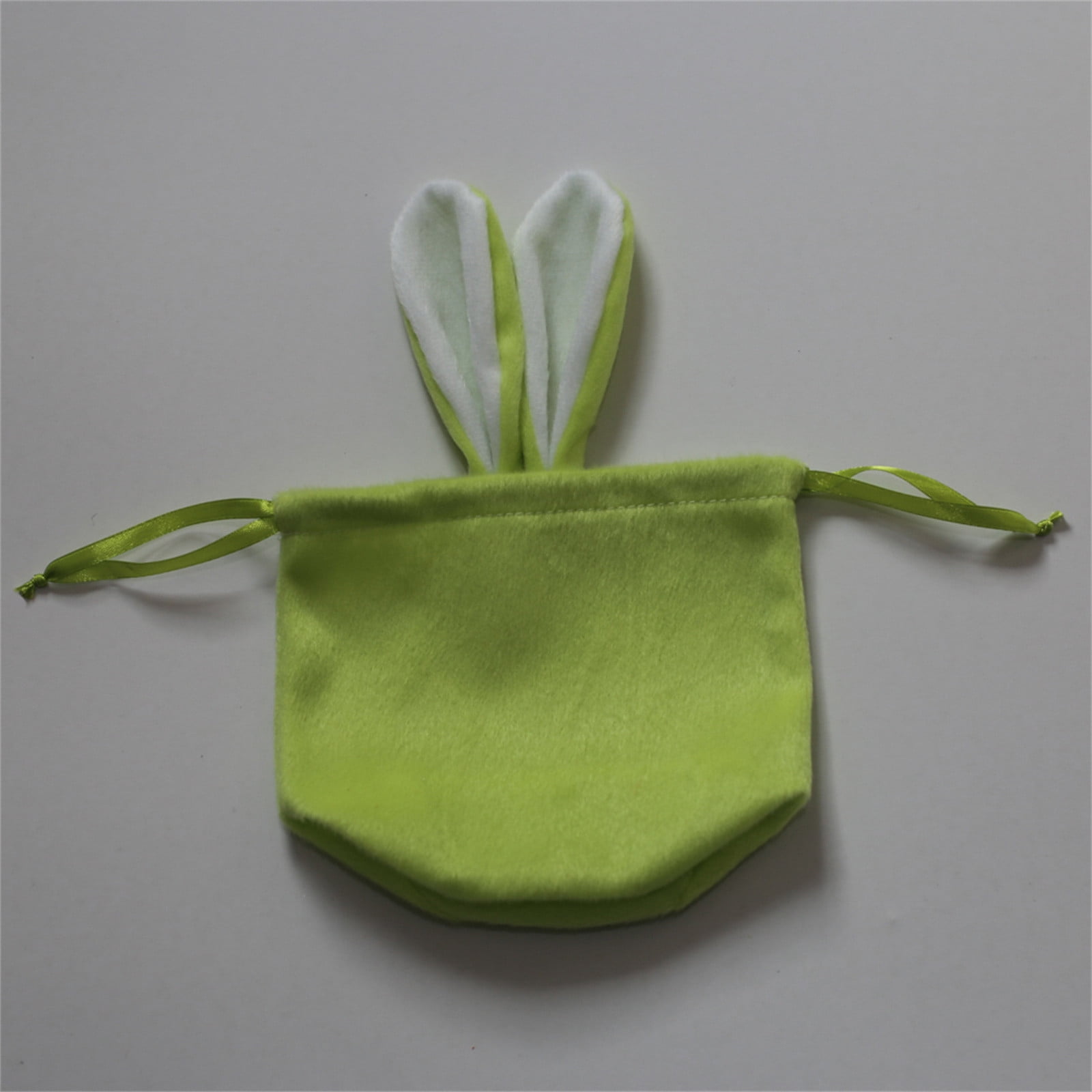 dajkiuy Easter Bunny Bags Bunny Ears Candy Bags Easter Drawstring Gift ...