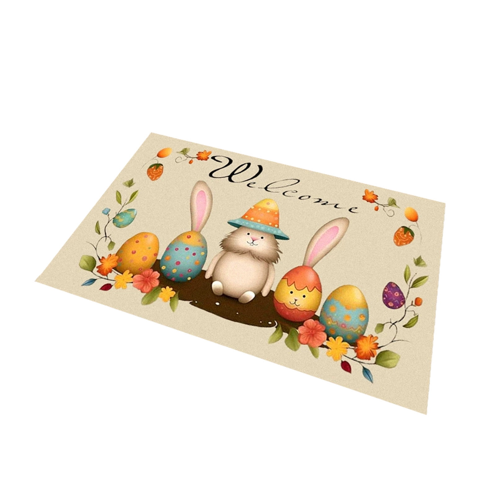 dajkiuy Easter Door Mat,Spring Door Mat,Easter Bunny Outdoor Mat for ...