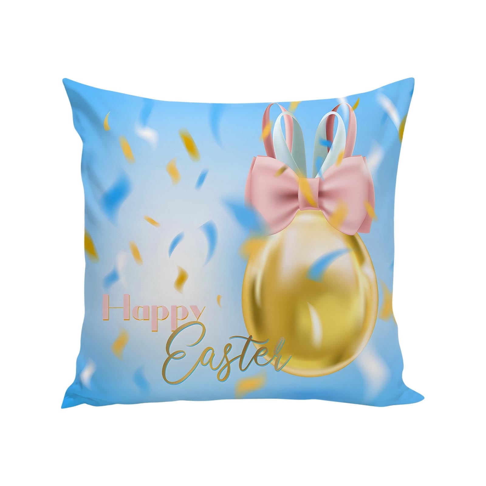 dajkiuy Easter Pillow Cover Bunny Pillow Case Easter Flower Cushion ...
