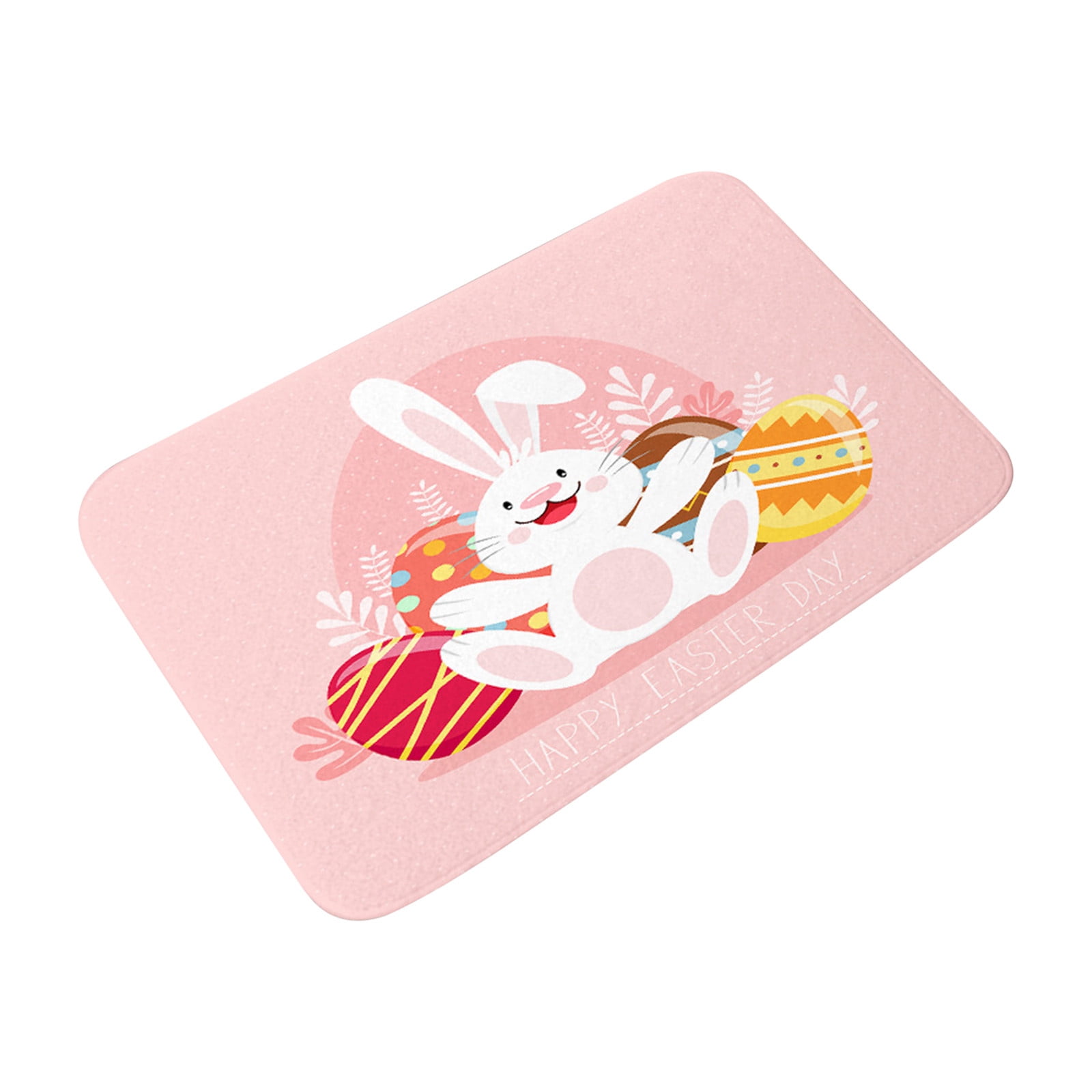 dajkiuy Easter Welcome Doormat Bunny Spring Indoor Outdoor Front Porch ...