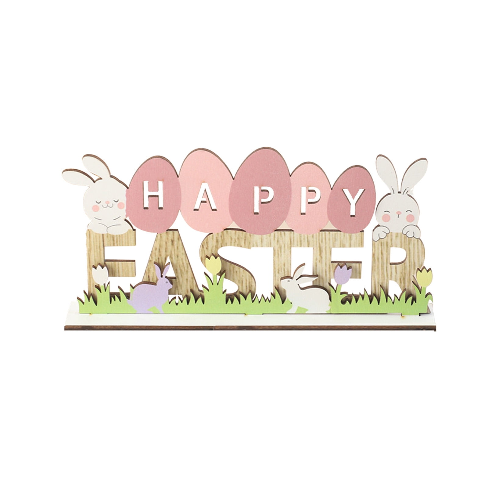 dajkiuy Easter Wooden Table Sign, Table Centerpieces Tabletop ...