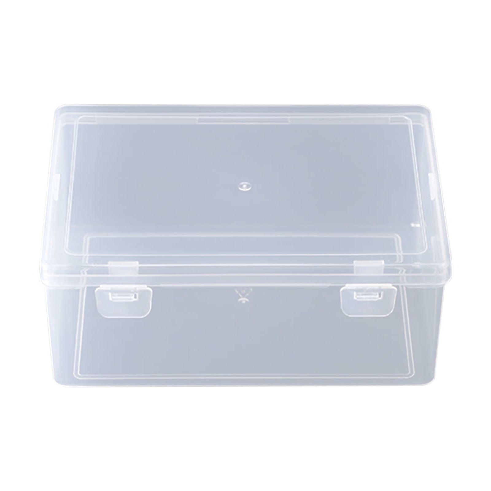 dajkiuy Extra Large Plastic Pencil Box Stackable Translucent Clear ...