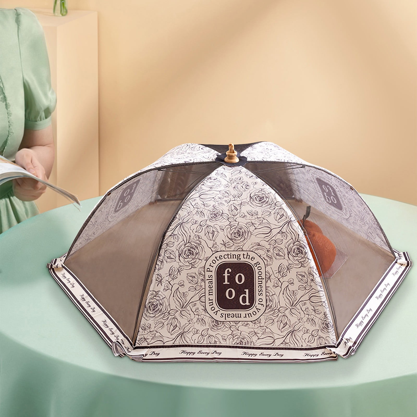 dajkiuy Food Covers for Outside,Mesh Food Cover Tent Umbrella Food ...