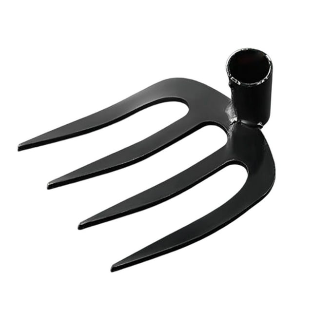 dajkiuy Garden Rake,Gardening Tools Heavy Duty Rake with 4 Metal Tines ...