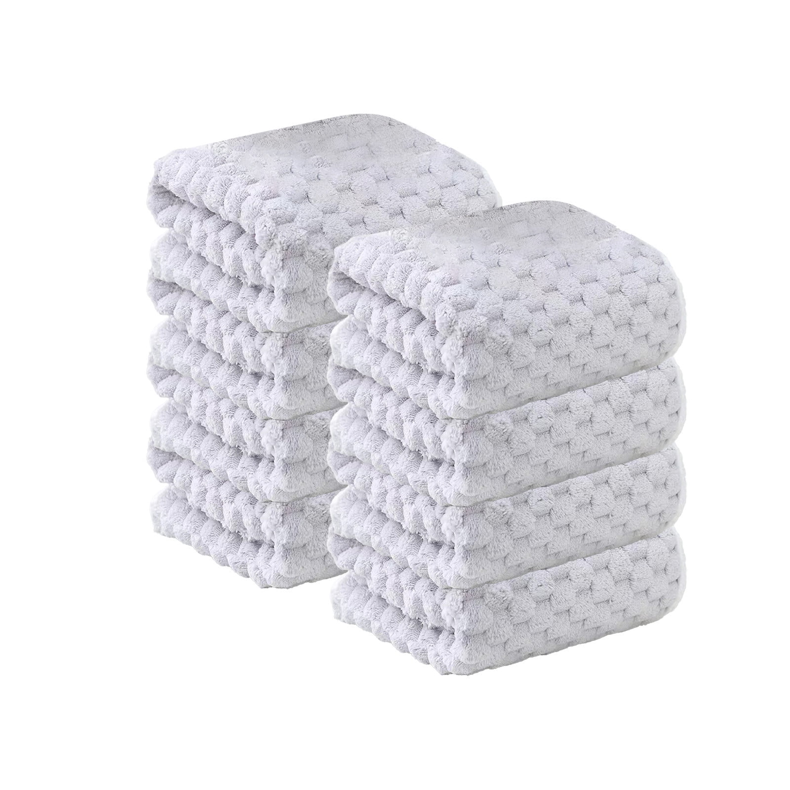 dajkiuy Luxury Gray Bath Towel Set of 8 Pcs - Polyester Highly ...