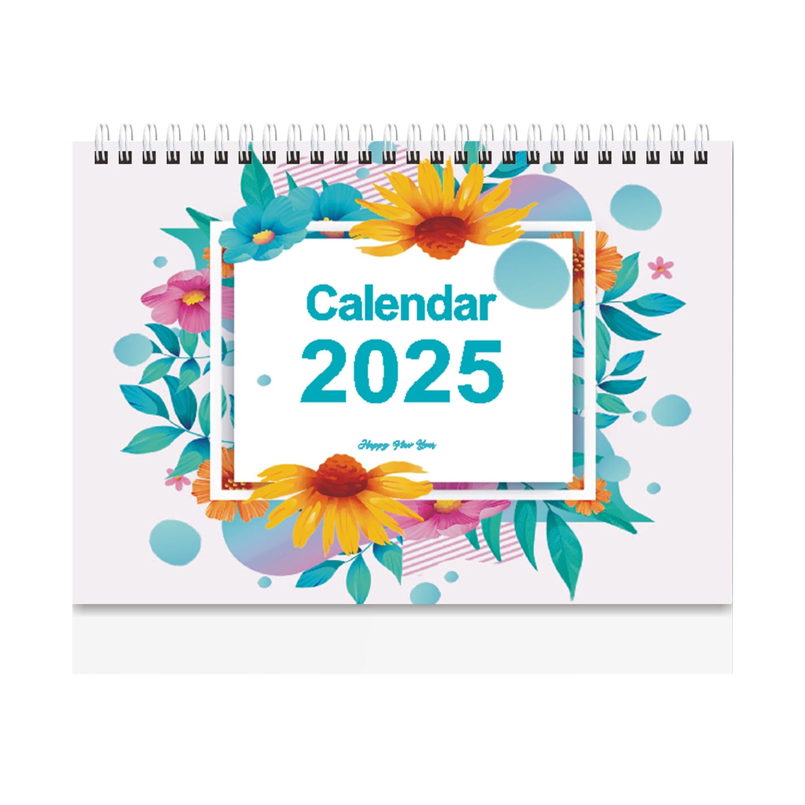 dajkiuy Mini Desk Calendar 2025, 12 Months 2025 Small Desktop Standing ...