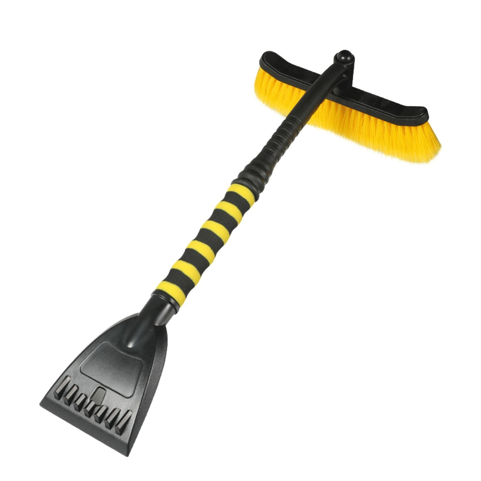 dajkiuy Snow Brush with Ice Scraper 21.3 inch, 2 in 1 Extendable Snow ...