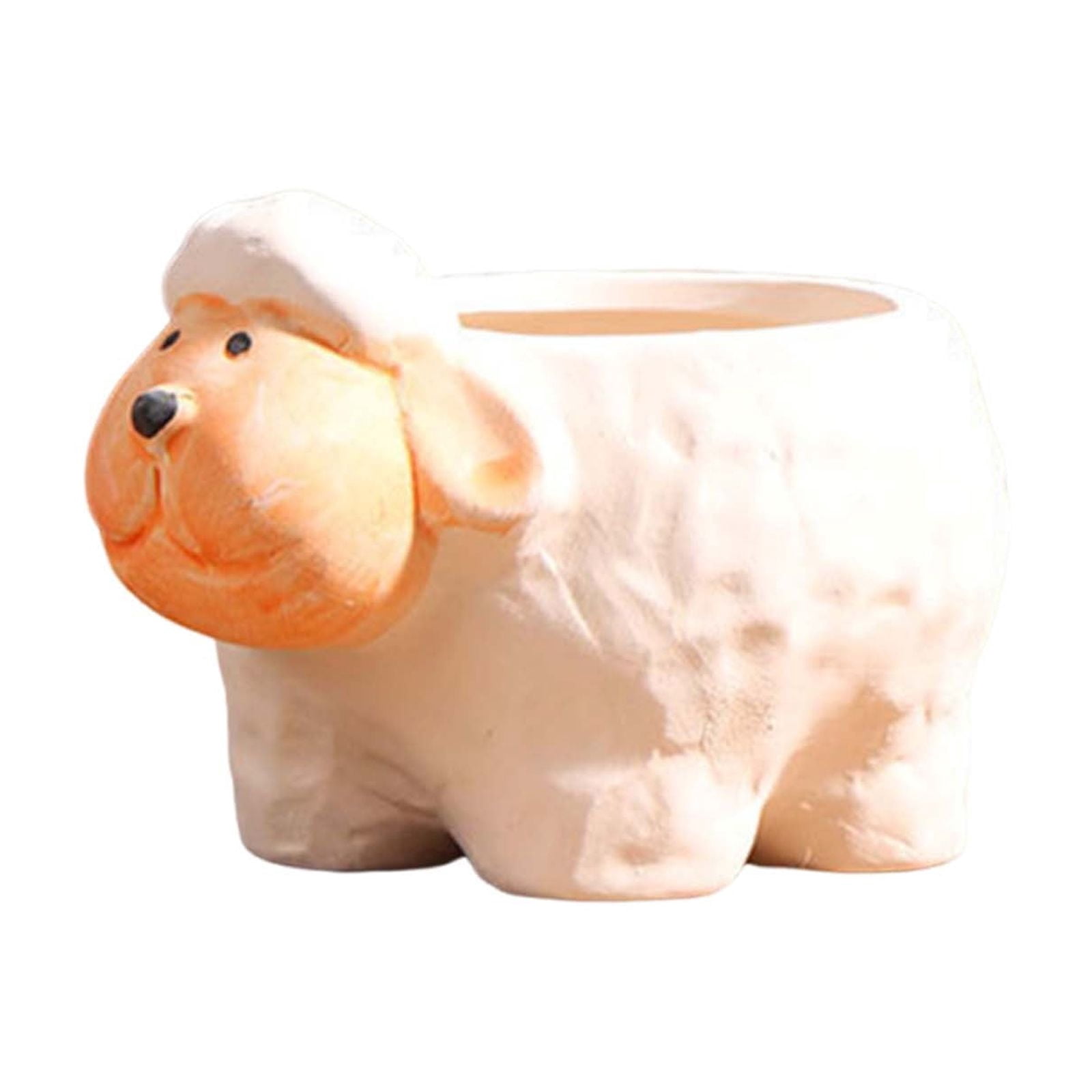 dajkiuy Succulent Pots,Cute Animal Ceramics Planter Small Succulent Pot ...