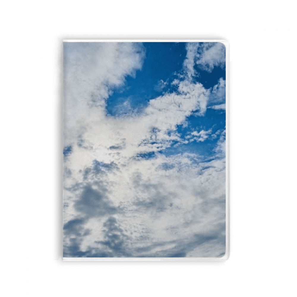 dakr blue white clouds notebook gum cover diary soft cover journal ...