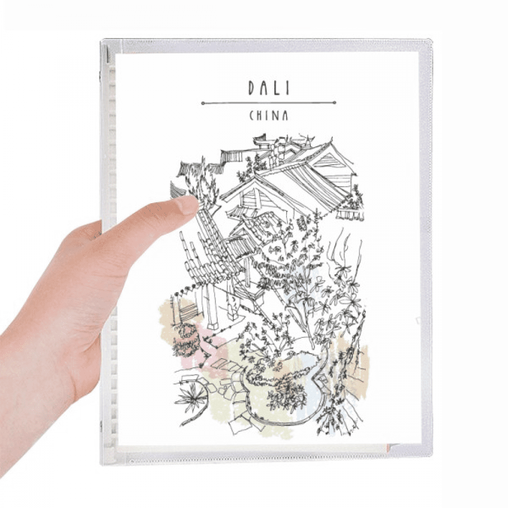 dali park among crowded houses china notebook loose diary refillable ...