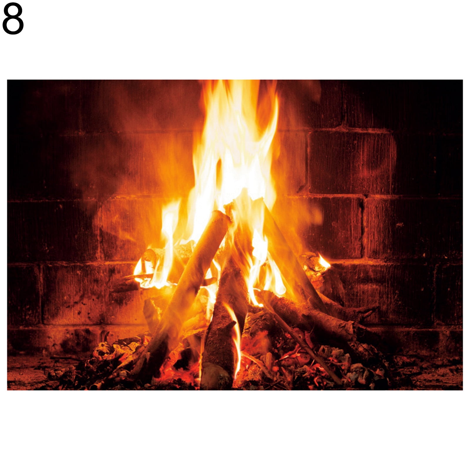 danNing Fireplace Burning Firewood Studio Photography Photo Props ...