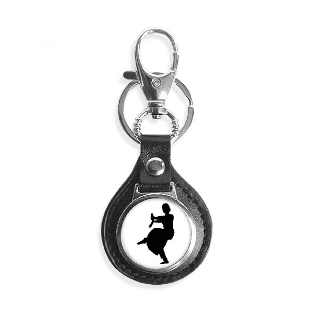 dancer art peacock dance sports key link chain keyholder finder hook ...