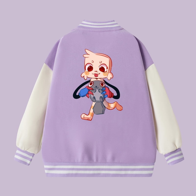 dandys world Kids Baseball Jackets Boys and Girls Varsity Coat Buttons ...