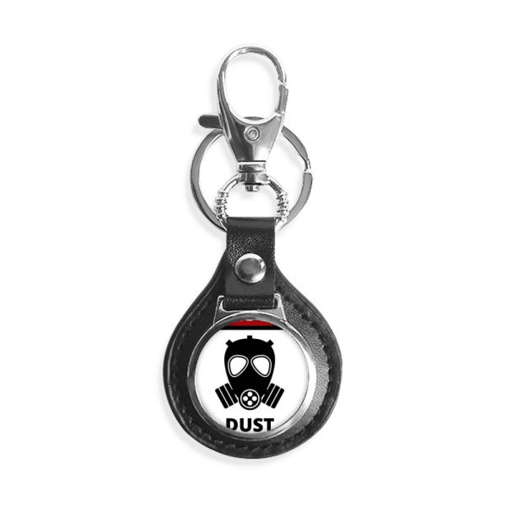 danger symbol dust hazard warning signs key link chain keyholder finder ...