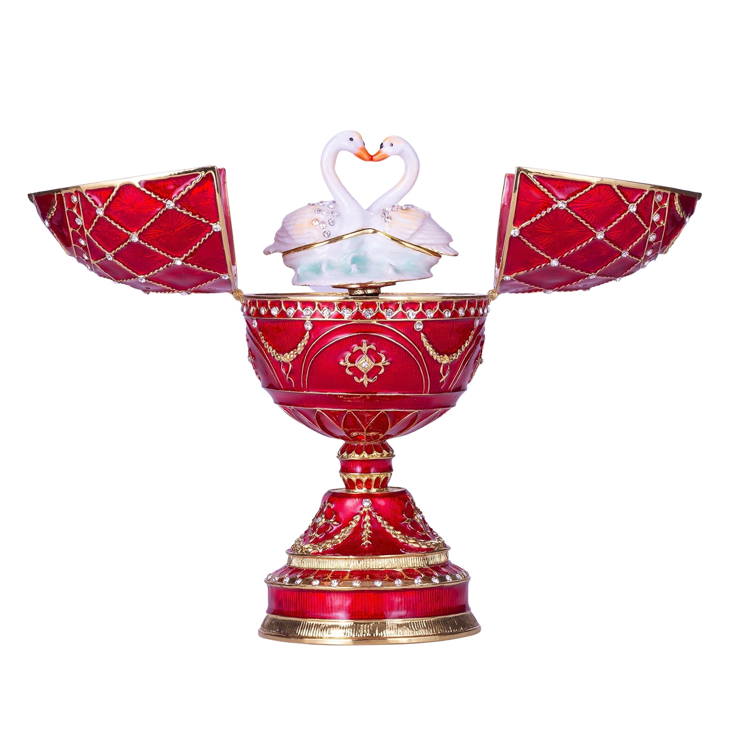 danila-souvenirs Faberge style Egg / Music Box / Trinket Jewel Box with ...