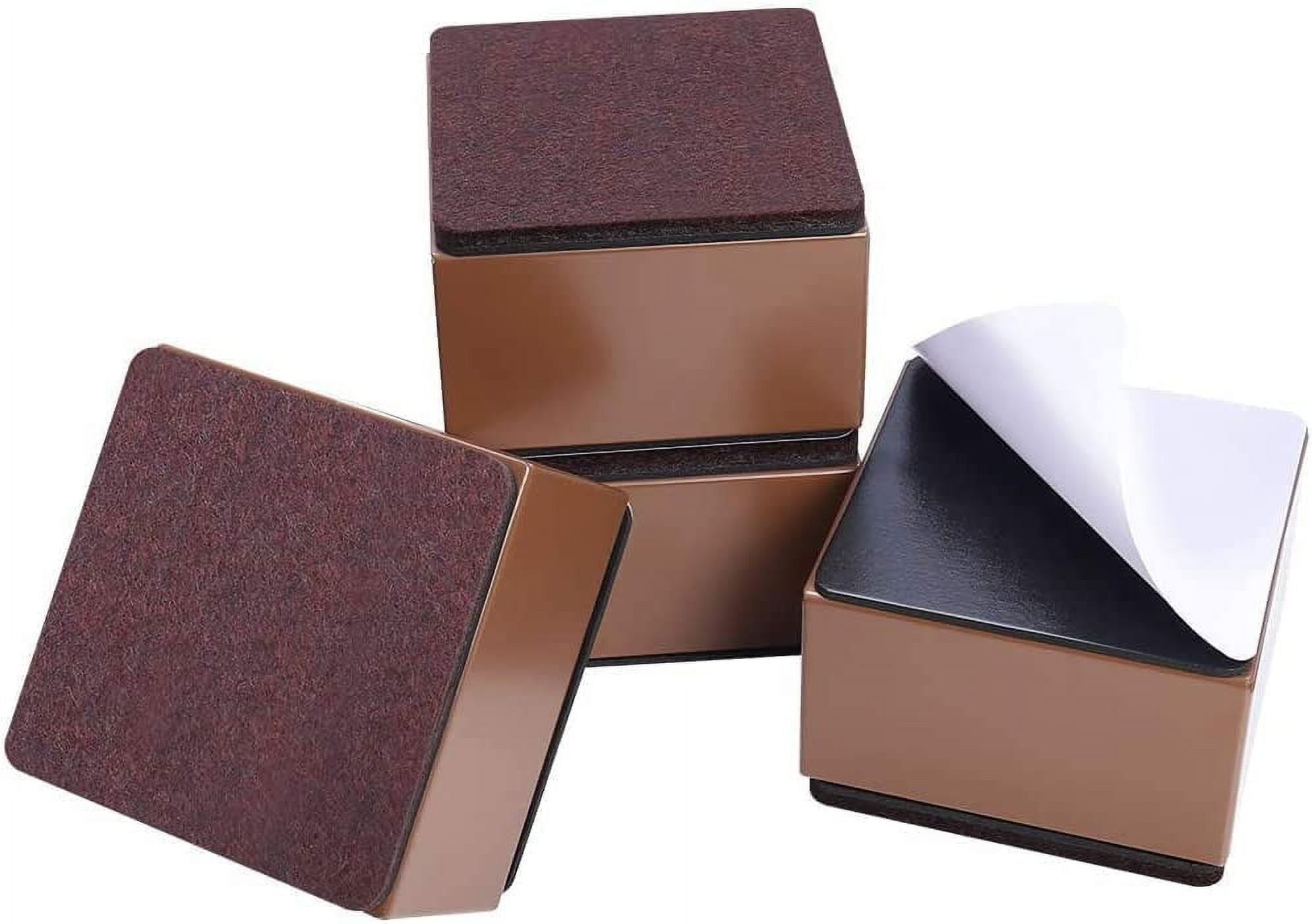 dxynlzq 2 Inch Bed Riser - Solid Steel Self Adhesive Furniture Riser or ...