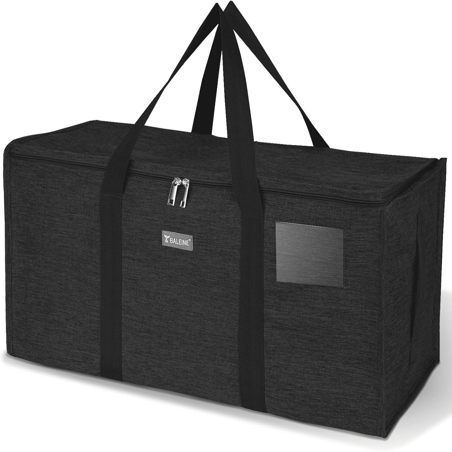 danneibiubiu Extra Large Storage Tote with Zippers & Carrying Handles ...